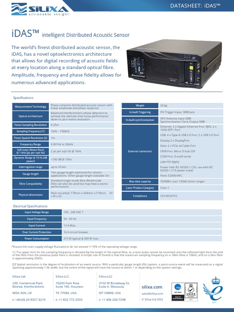 iDAS Datasheet - 2022 | PDF | Usb | Microphone