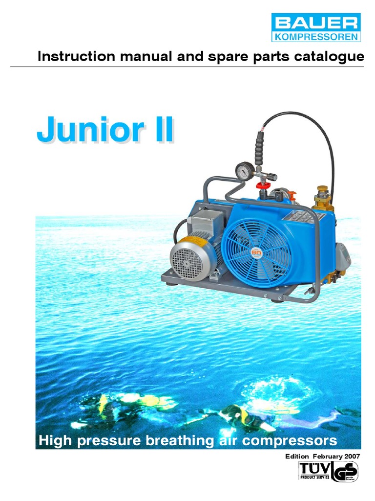 JUN2-07E-BAUER Compressor Manu Instr | Download Free PDF | Valve | Machines