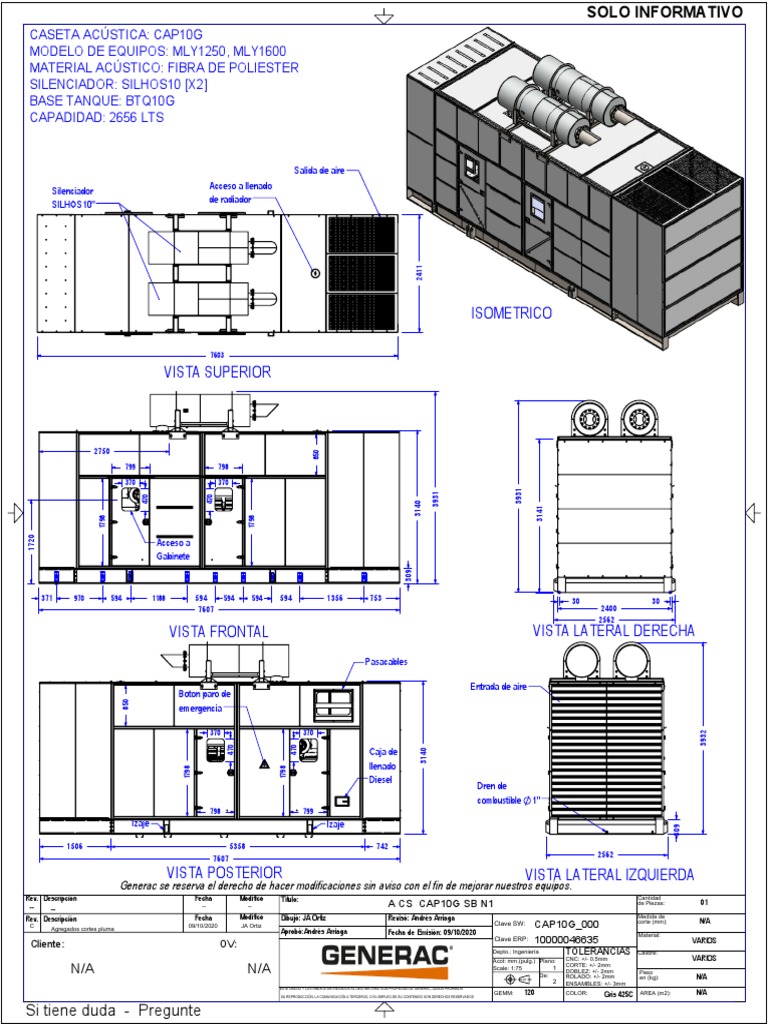 Generac A CS Cap10g SB N1 | PDF | Vehículos