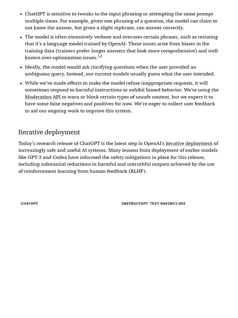 5 - ChatGPT - Optimizing Language Models For Dialogue | PDF
