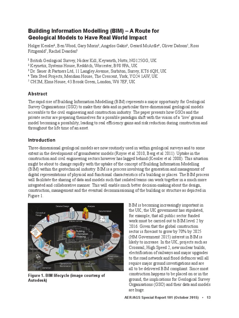 BIM Integration for Geological Models | PDF | Art | Science & Mathematics