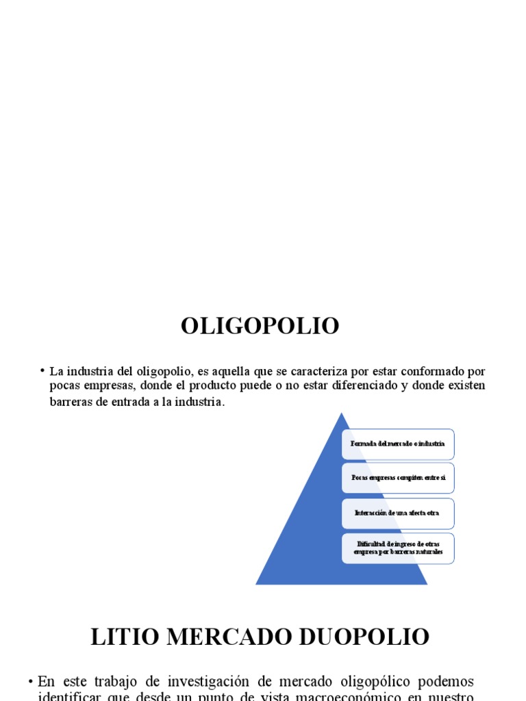 Análisis del duopolio en la industria del litio en Chile | PDF ...