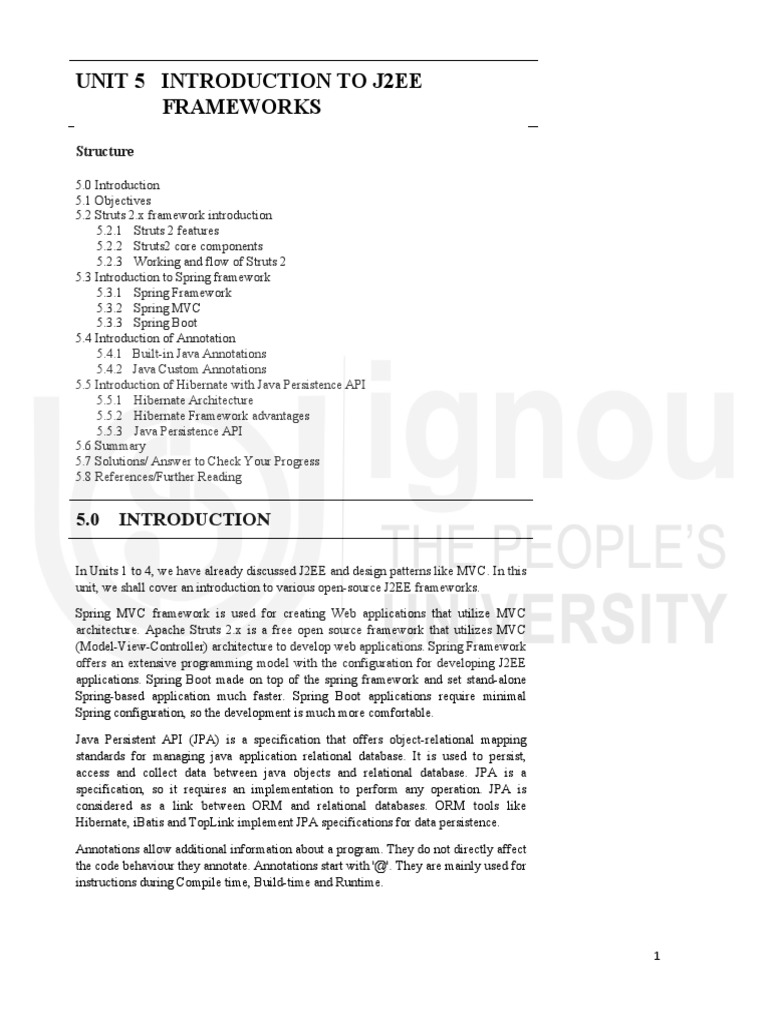 Unit 5 | PDF | Spring Framework | Java (Programming Language)