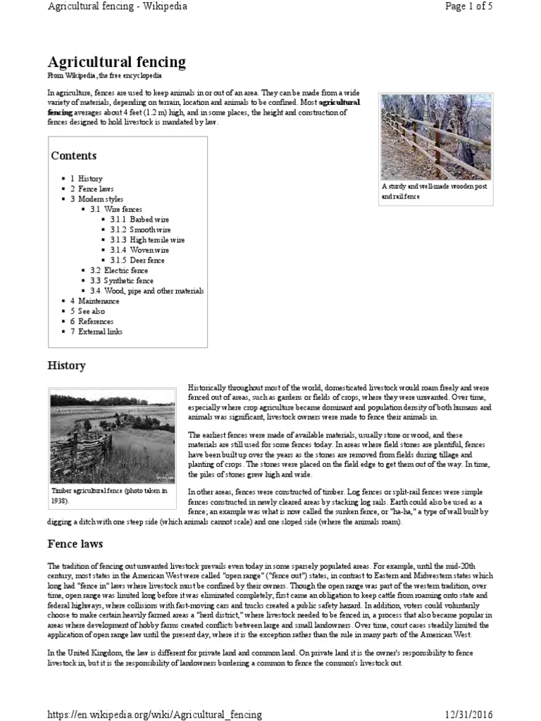 Agricultural Fencing-2016 | PDF | Building Engineering | Agriculture