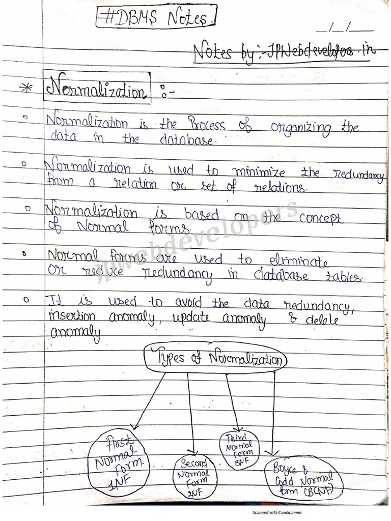 Normalization in DBMS | PDF