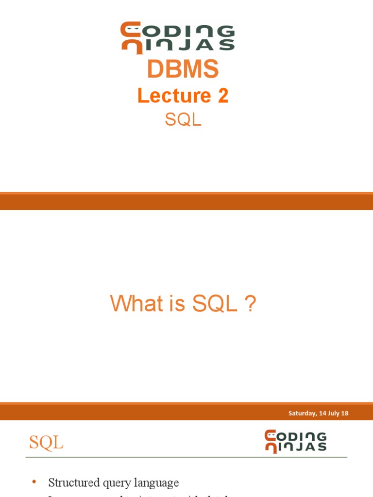 Sql Slides Pdf Relational Database Databases