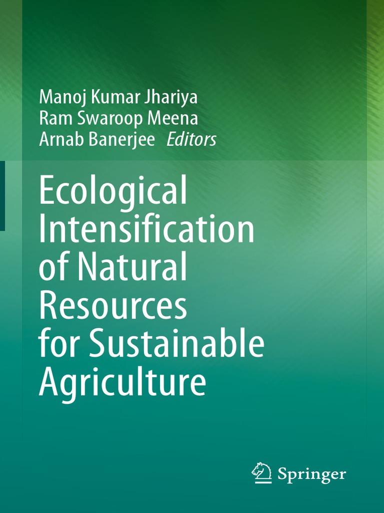 Ecological Intensification of Natural Resources For Sustainable 2021 ...
