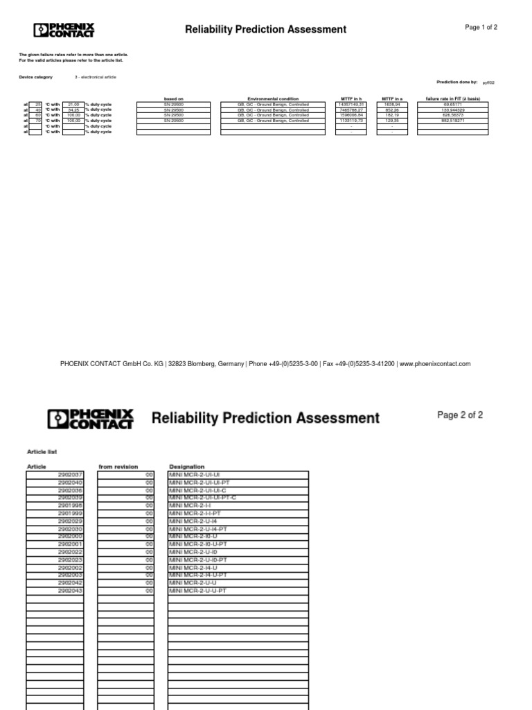 Reliability Prediction for Electronic Devices | PDF