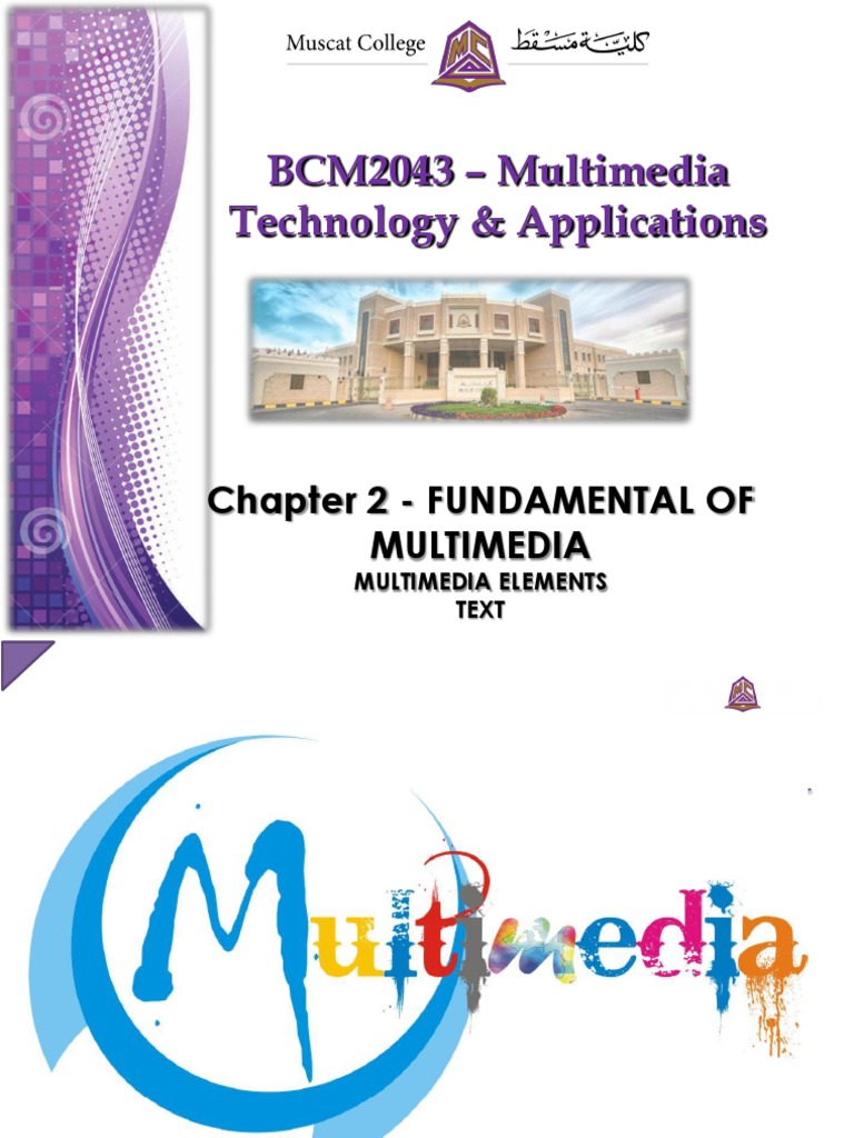 BCM2043 – Fundamentals of Multimedia Text Elements | PDF | Typefaces | World Wide Web