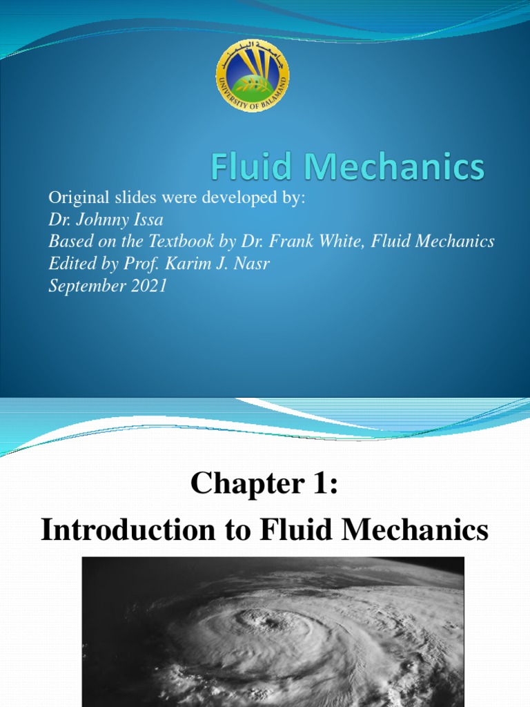 MECH 243 - Chapter 1 | PDF | Viscosity | Fluid Mechanics
