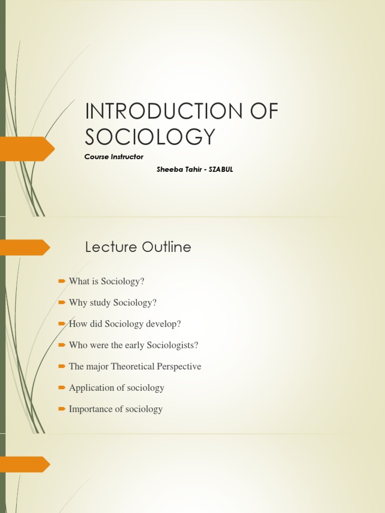 INTRODUCTION To SOCIOLOGY | PDF | Sociology | Social Sciences