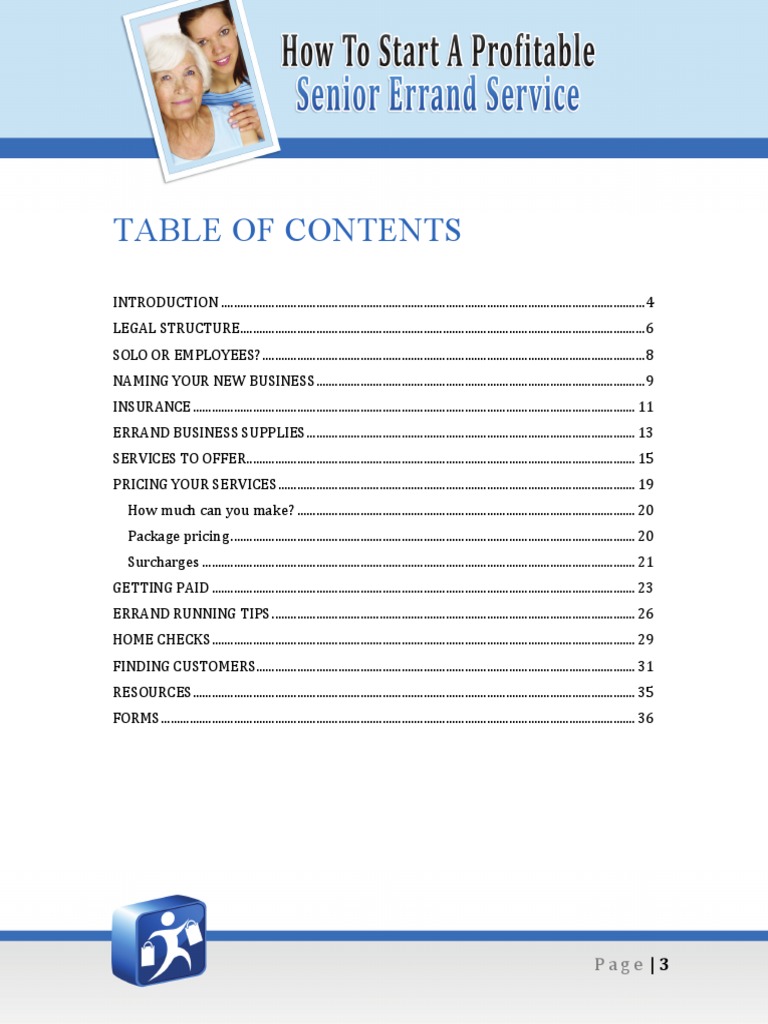 Senior Errand Service Preview | PDF