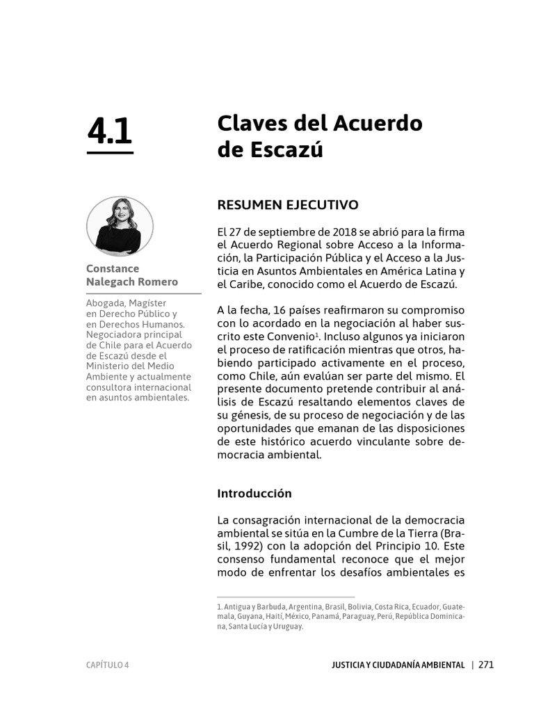 Claves del Acuerdo de Escazú | PDF | Ciencias sociales