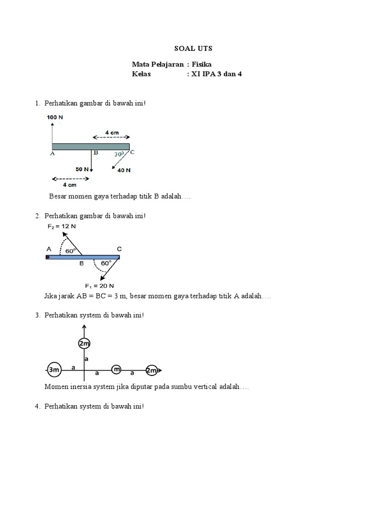 Bank Soal UAS Fisika XI SMT 2 | PDF
