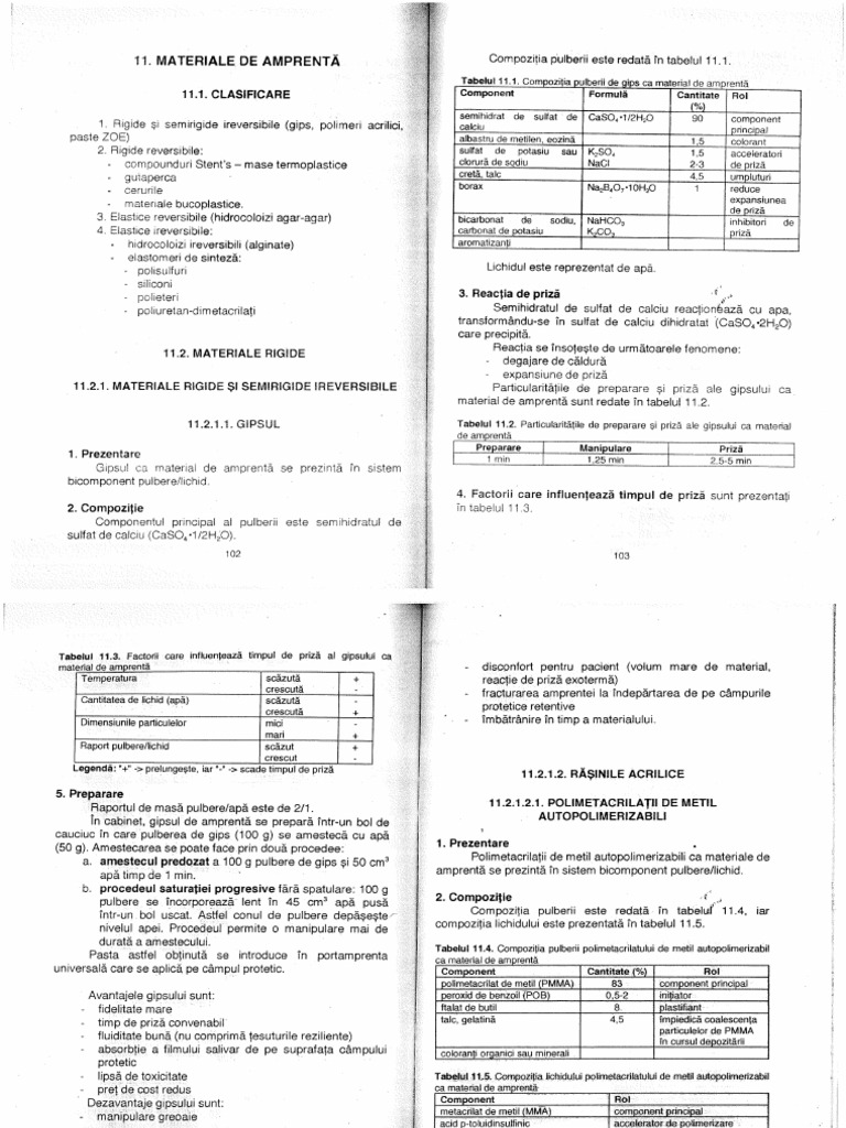 11. Materiale de amprentă | PDF