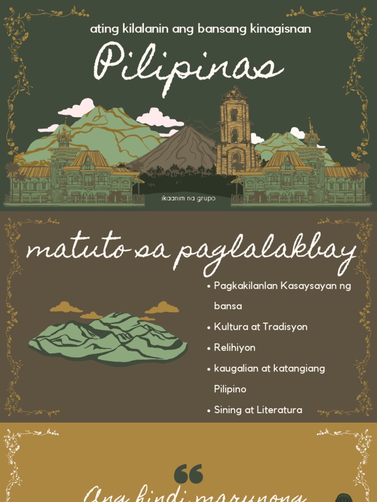Ating Kilalanin Ang Bansang Kinagisnan: Pilipinas | PDF