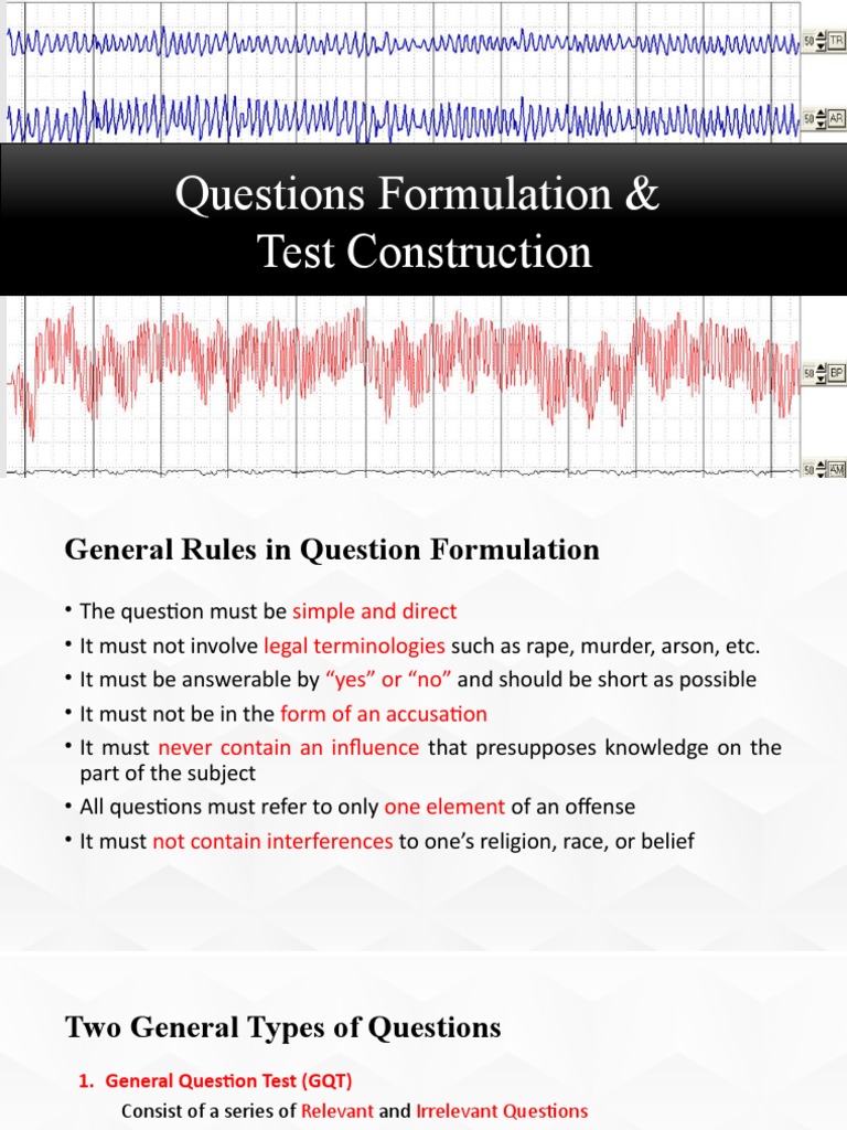 Question Formulation for Polygraphs | PDF | Question | Knowledge