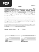 Contrato de Mutuo Con Interes y Garantia de Pagare para Benjamon | PDF ...