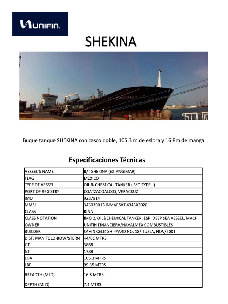 Buque Tanque Shekina | PDF