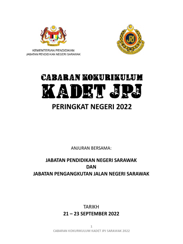 Negeri Kertas Konsep Cabaran Kokurikulum Kadet JPJ 2022 | PDF Negeri Kertas Konsep Cabaran Kokurikulum Kadet JPJ 2022 | PDF