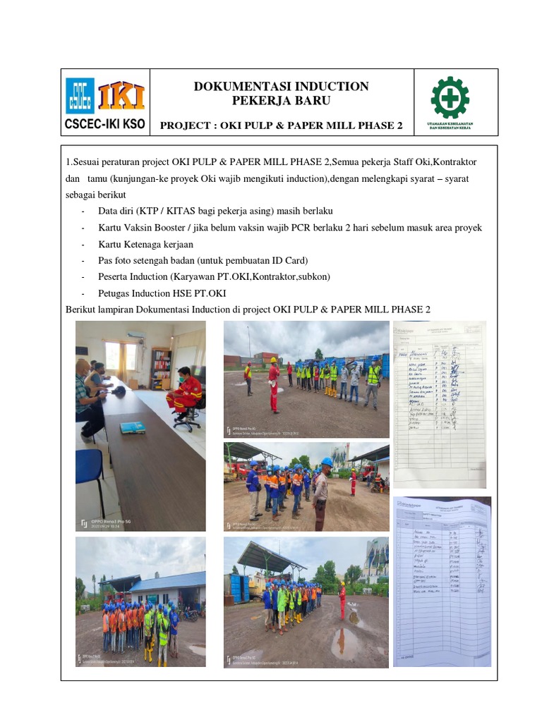 Hse Report Project Oki Pulp & Paper Mill Phase 2 | PDF