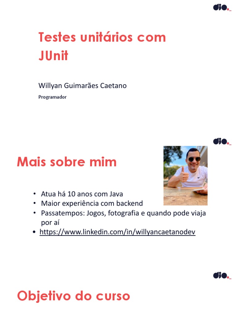 Testes Unitários Com JUnit | PDF | Testes de software | Engenharia de ...