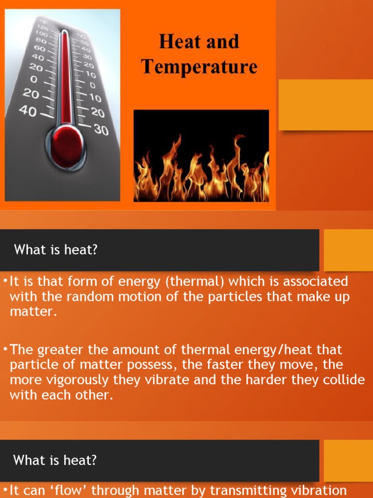 Heat vs. Temperature Explained | PDF | Temperature | Heat Capacity