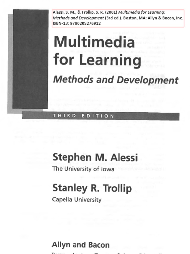 Multimedia for Learning: Methods & Dev. | PDF | Social Science