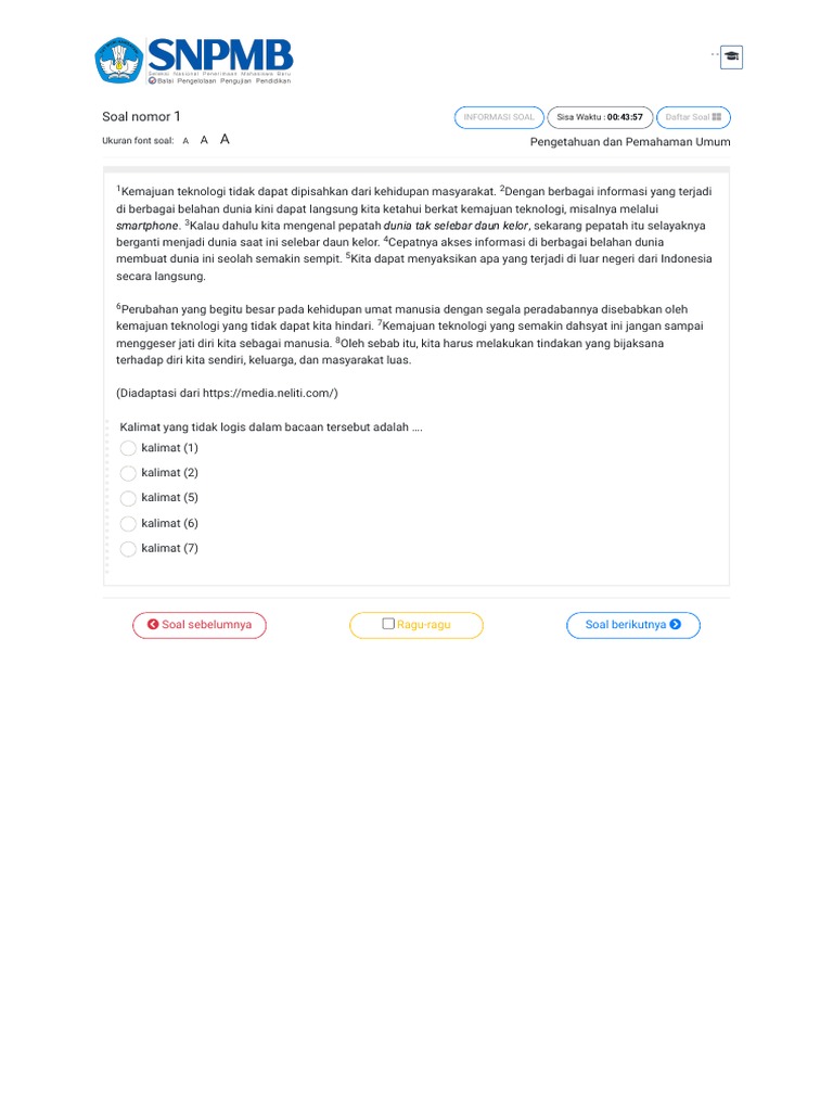 Pengetahuan Dan Pemahaman Umum (SFILE | PDF