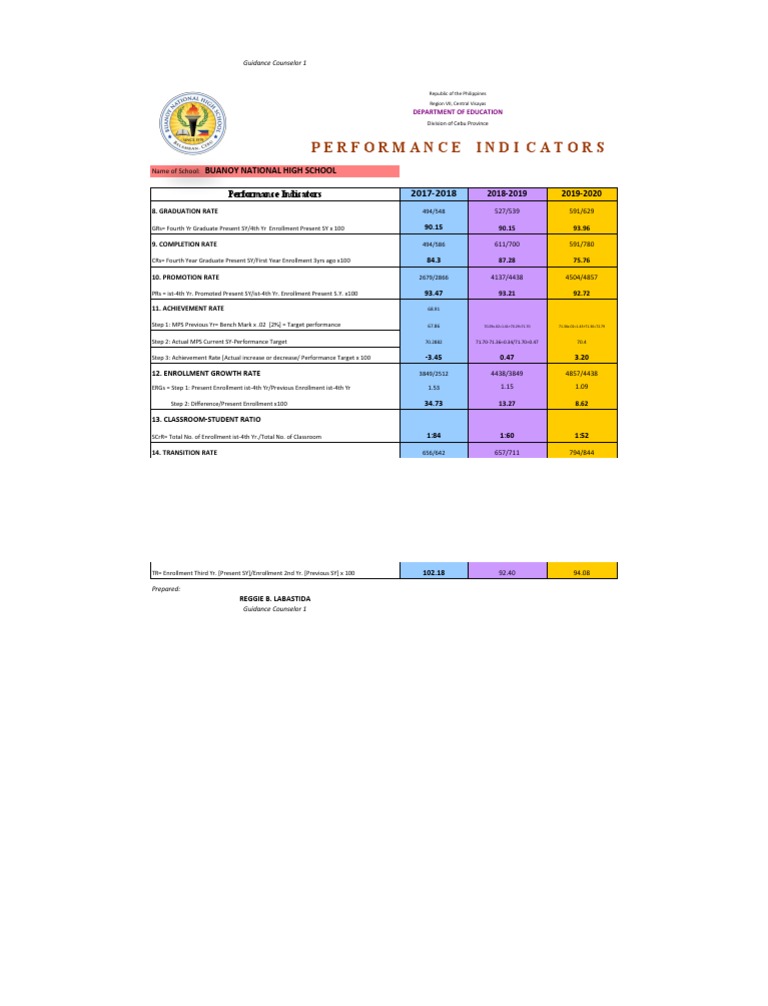 Buanoy Nhs Performance Indicator Updated | PDF