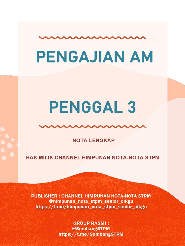 Nota Pengajian Am Penggal 3 | PDF