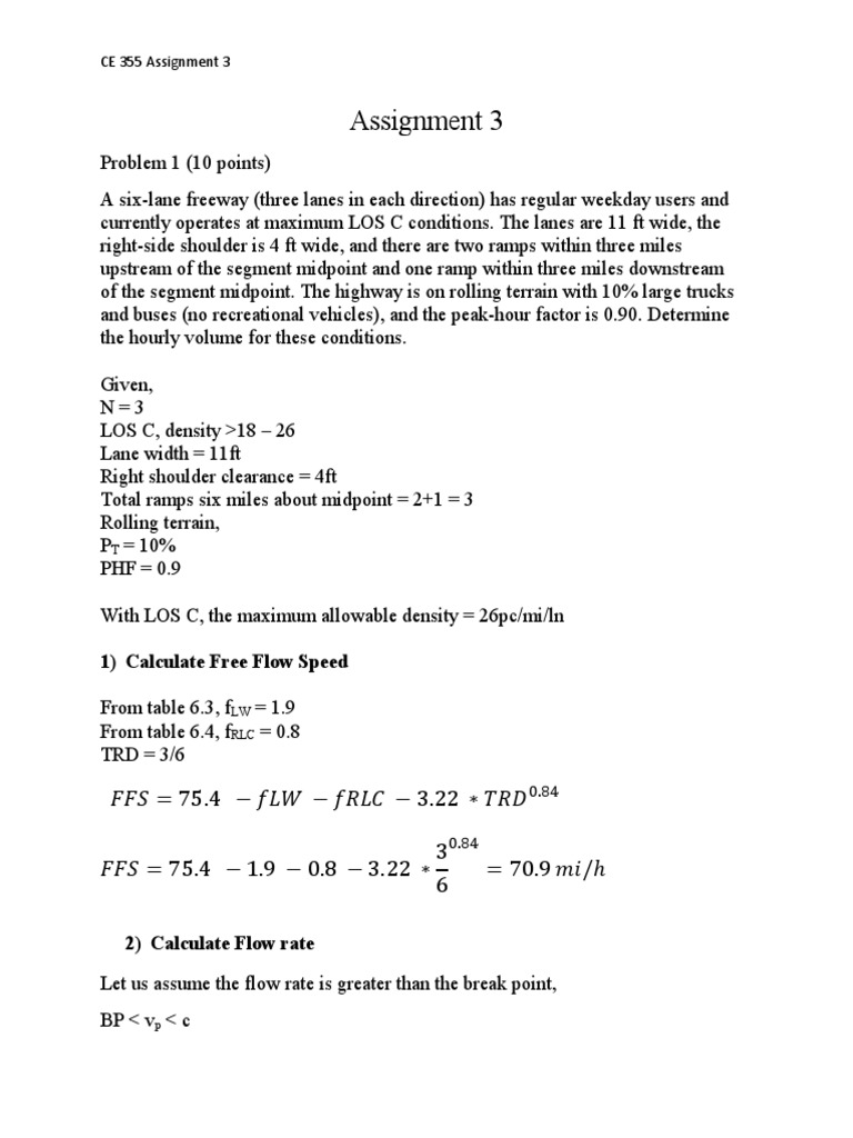 Assignment 3 Solution Pdf Download Free Pdf Traffic Transport