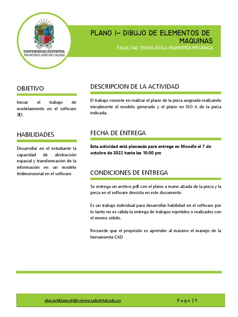 Plano 1. Modelo 3D A | PDF | Software | Moodle