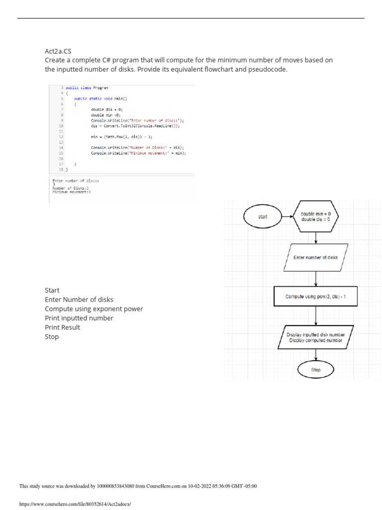 Act 2 A | PDF | Elementary Mathematics | Discrete Mathematics