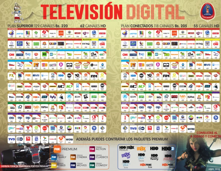Grilla COMTECO TV DIGITAL | PDF