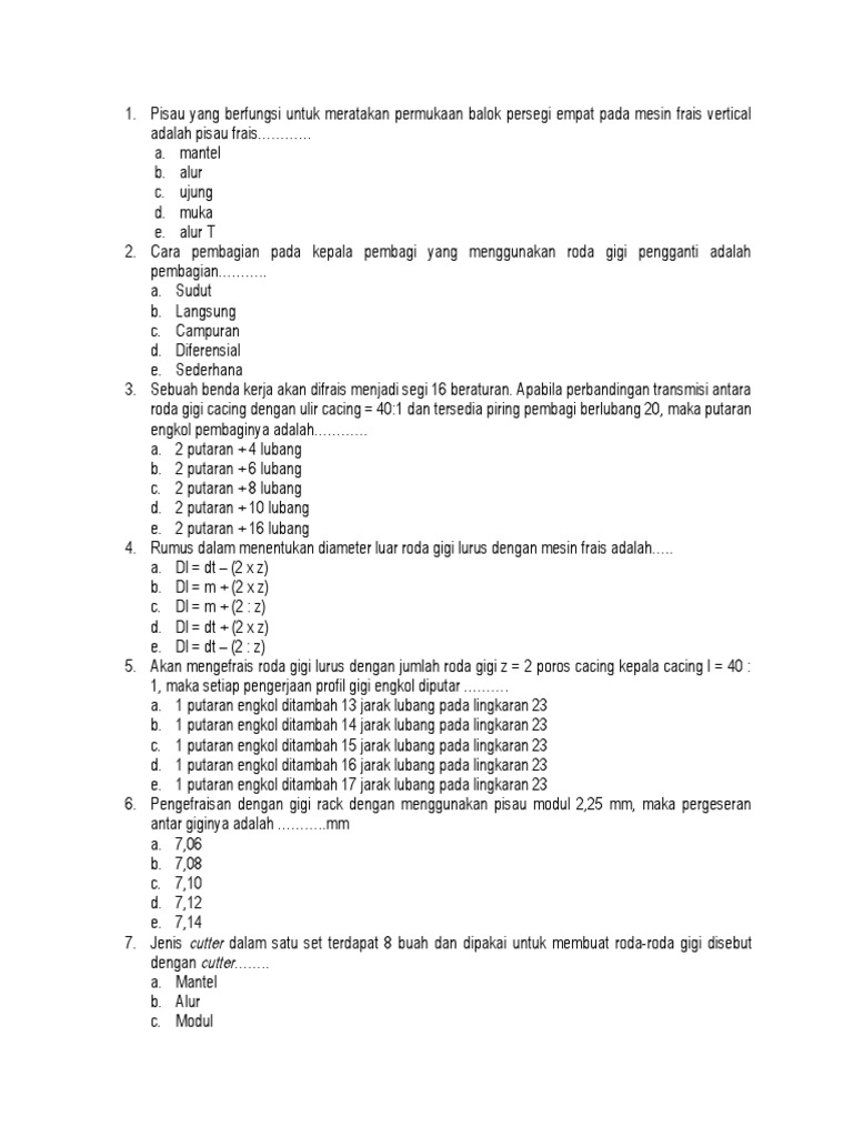 Soal Uas 2022 Xii Frais | PDF | Teknologi & Rekayasa