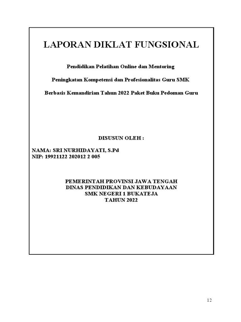 Sri Nurhidayati Laporan BPG | PDF | Karier & Perkembangan