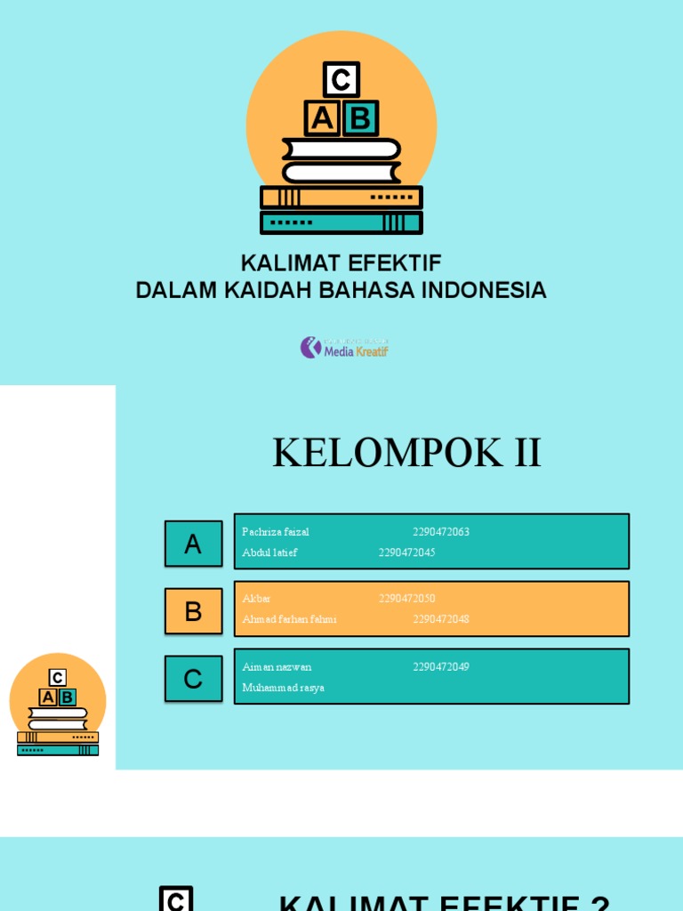 Kalimat Efektif Kelompok 2 B.indo | PDF