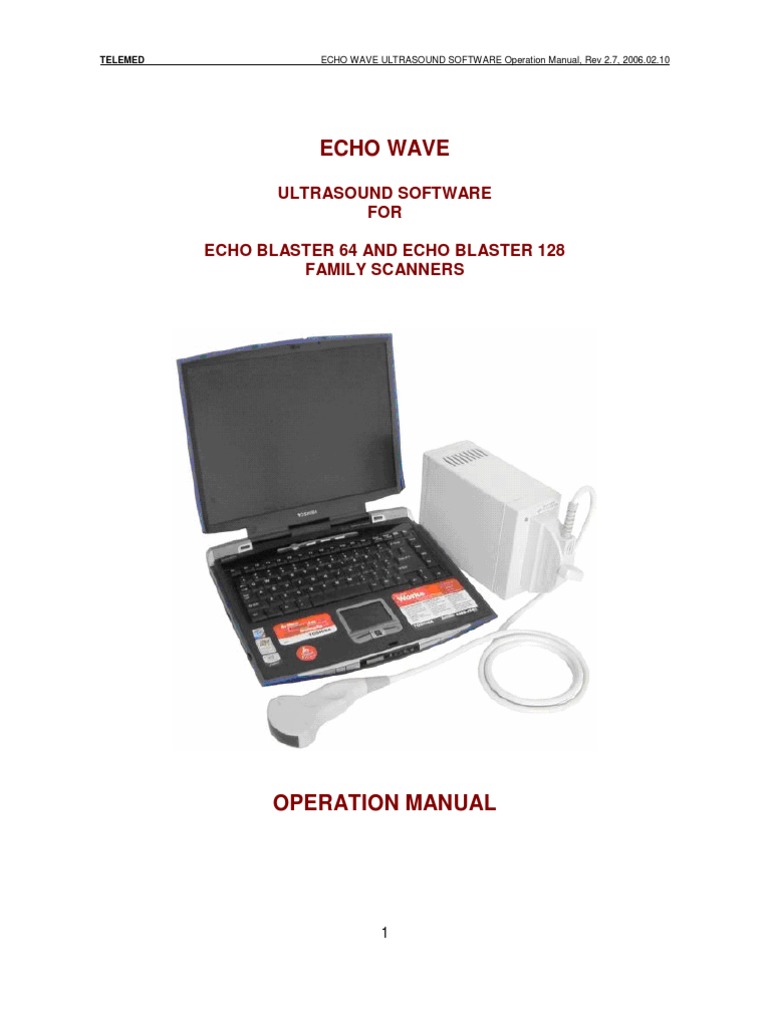 Echo Wave Manual en | PDF | Medical Ultrasound | Image Scanner