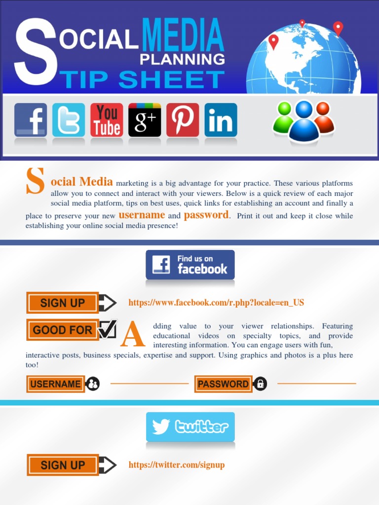SM Tip Sheet | PDF | Popular Culture & Media Studies | Social Media