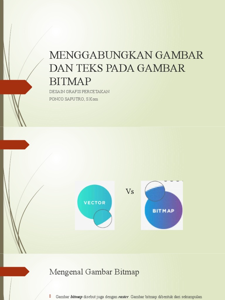 Menggabungkan Gambar Dan Teks Pada Gambar Bitmap Dengan Coreldraw | PDF