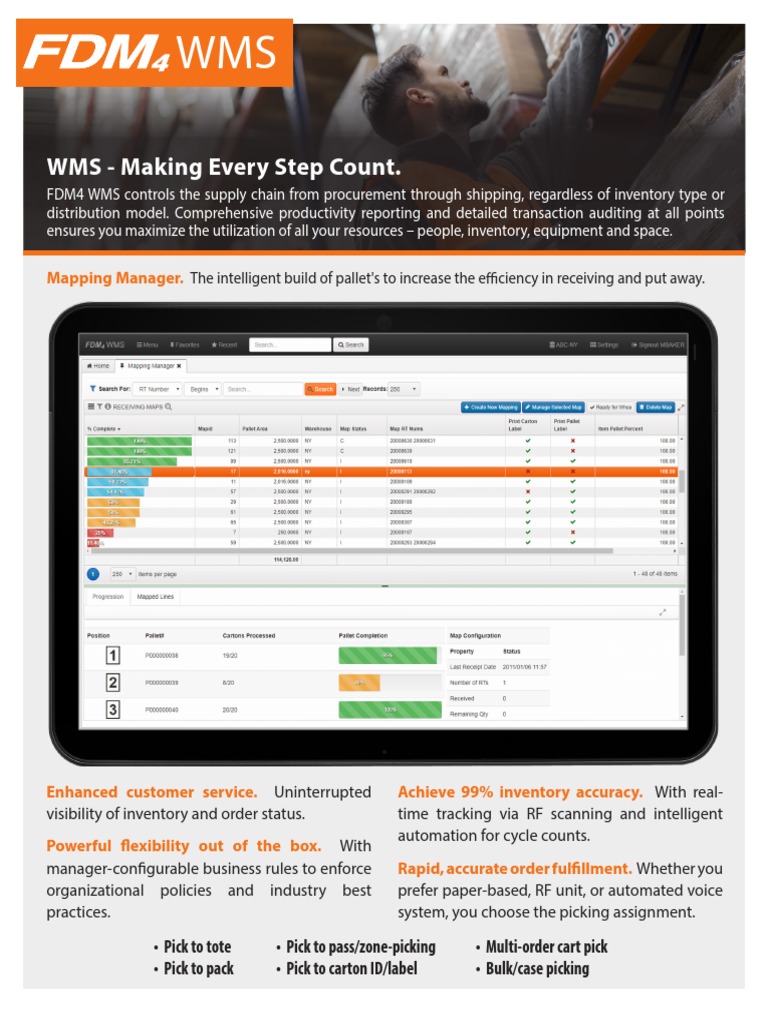FDM4 WMS Brief 2020 | PDF | Enterprise Resource Planning | Customer Relationship Management