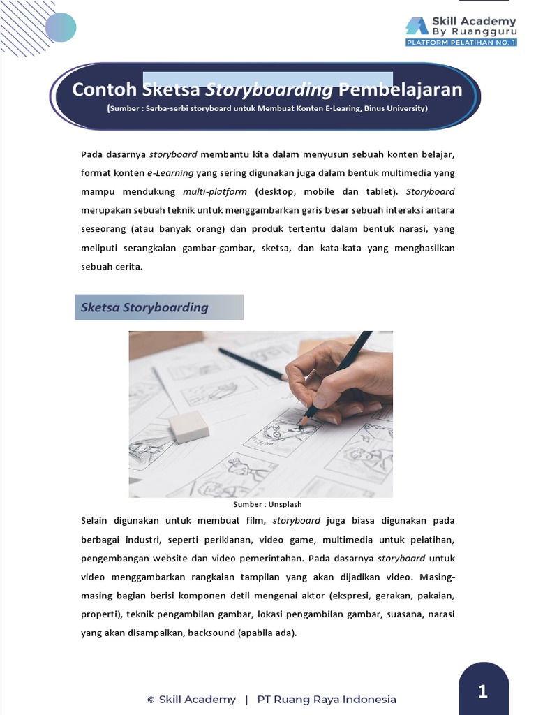 SKETSA STORYBOARD | PDF