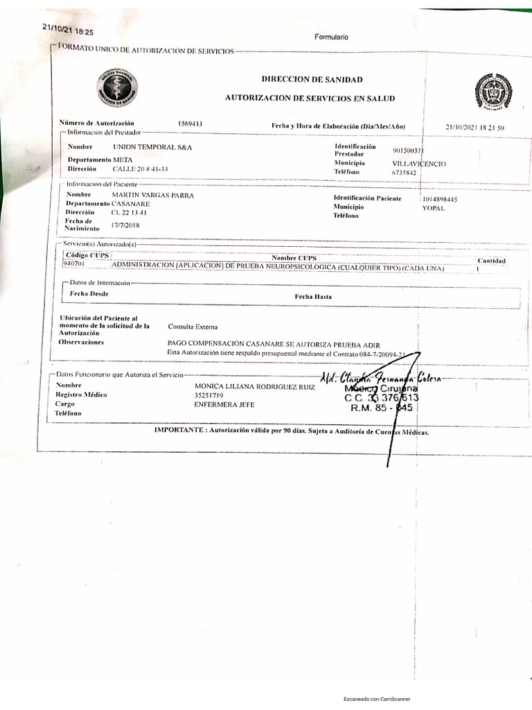 Ados y Test de Adir | PDF