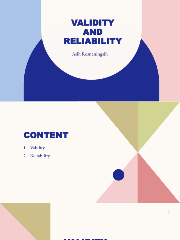 Validity and Reliability | PDF | Validity (Statistics) | Type I And ...