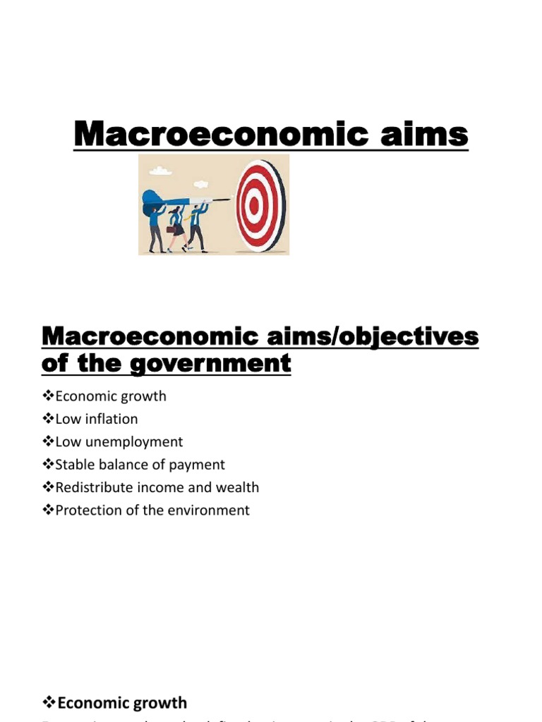 Macroeconomic Aims of The Government | PDF | Inflation | Macroeconomics