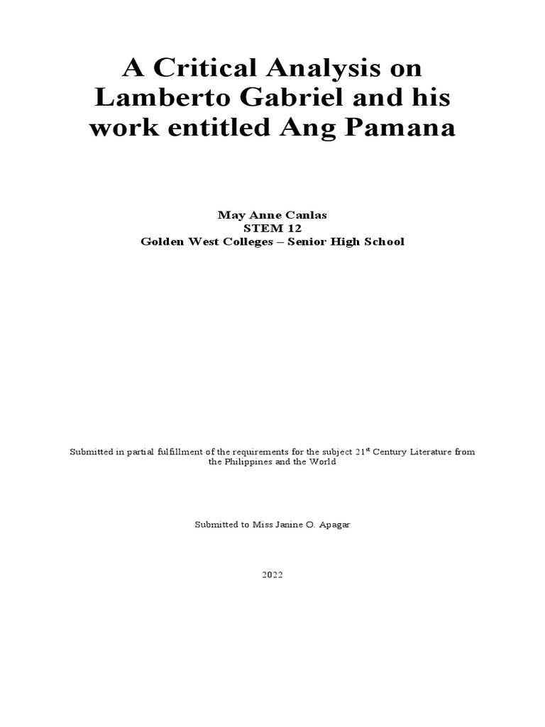 Critical Analysis Template | Download Free PDF | Cost Of Living | Happiness