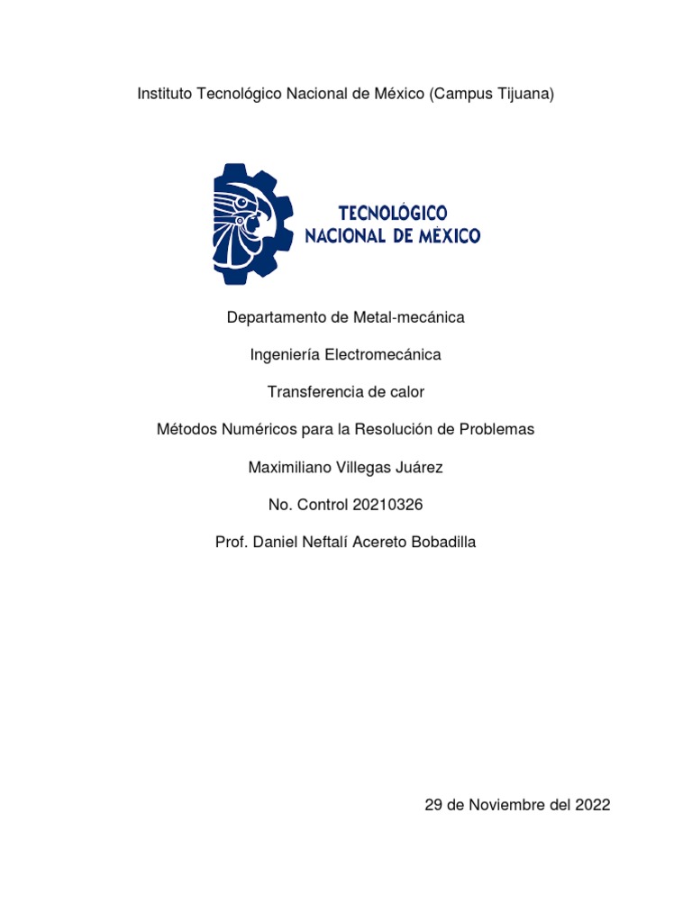 Métodos Numéricos para La Resolución de Problemas de Transferencia de ... Métodos Numéricos para La Resolución de Problemas de Transferencia de ...