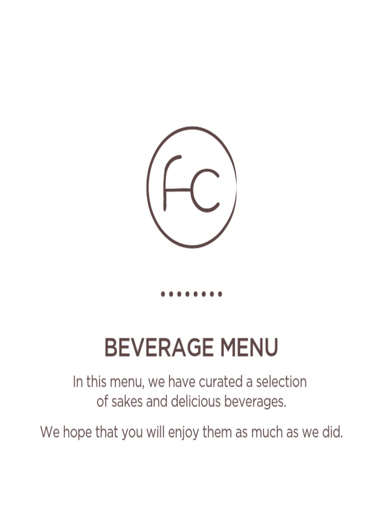 FC+Mobile+Menu+-+Beverage 20221031 | PDF | Whisky | Food And Drink