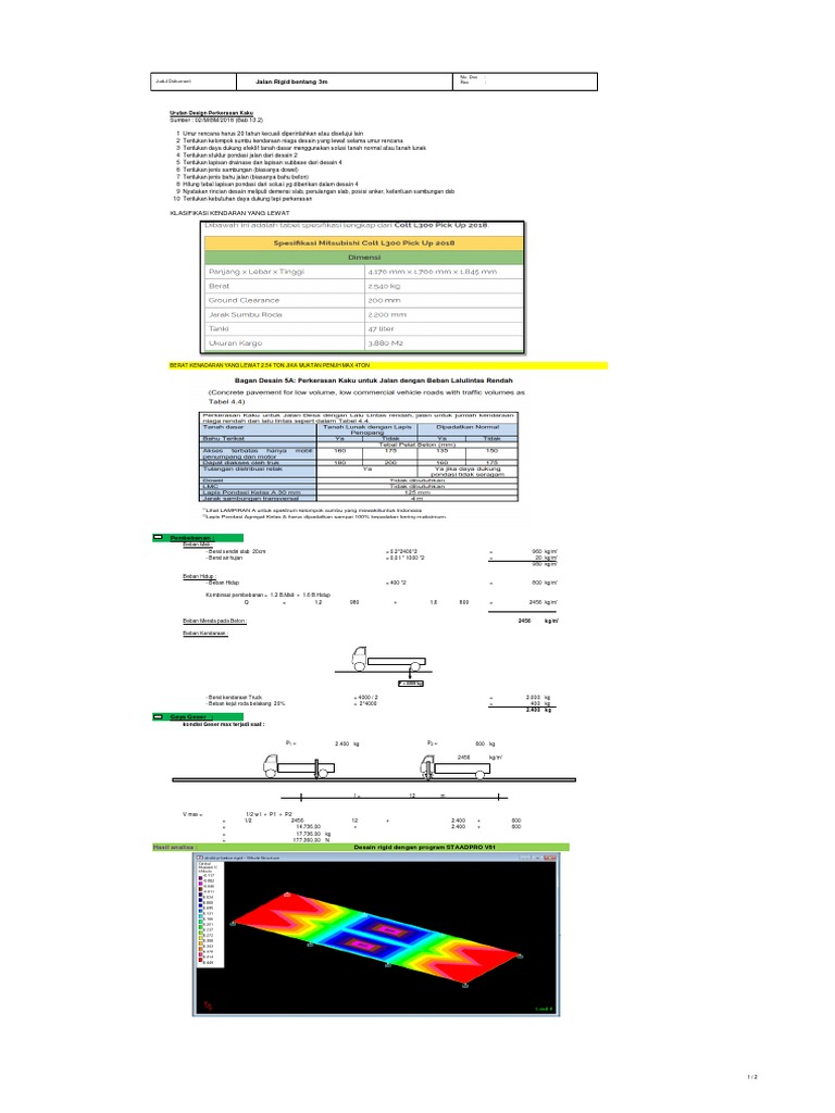 Bentang 3 Meter | PDF